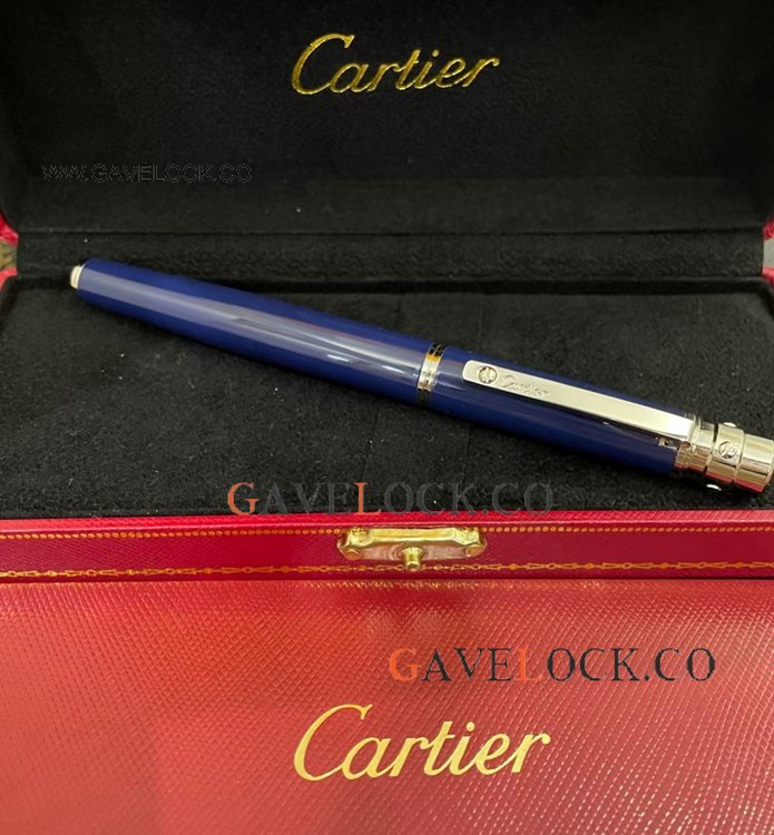 Clone Cartier Santos de Rollerball Blue Free Shipping Clone Cartier ...